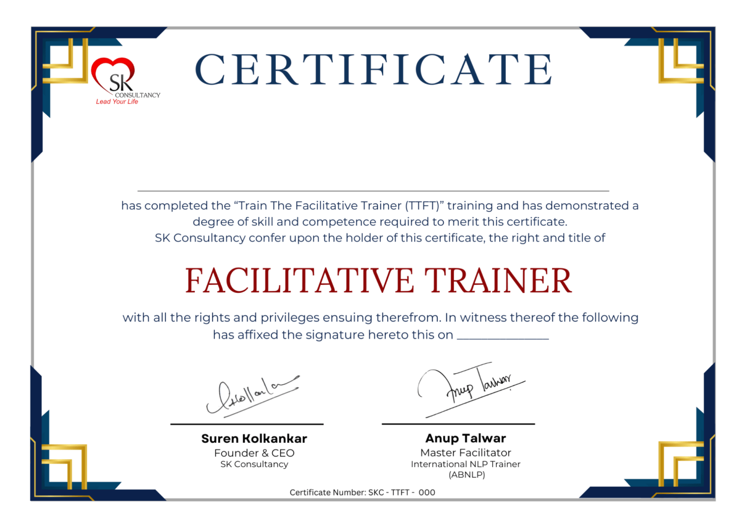 Train The Facilitative Trainer (TTFT) – SK Consultancy